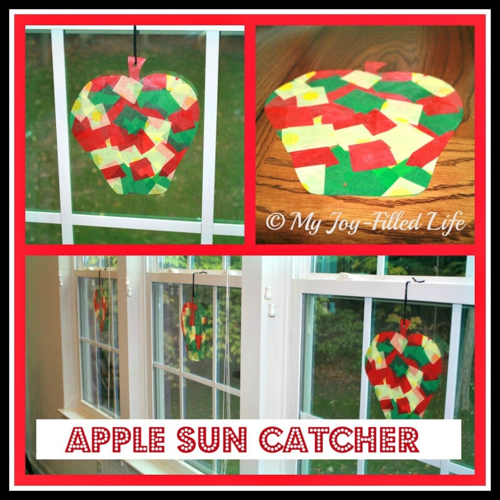 Apple Sun Catcher Craft - My Joy-Filled Life