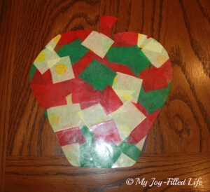 Apple Sun Catcher Craft - My Joy-Filled Life