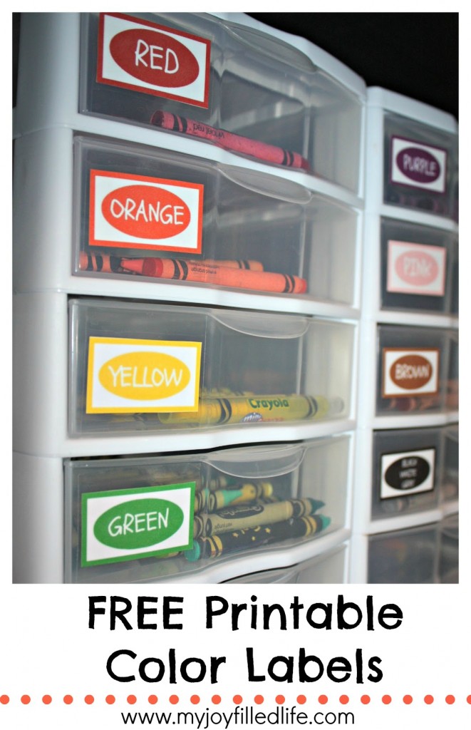 Free Printable Color Labels - My Joy-Filled Life