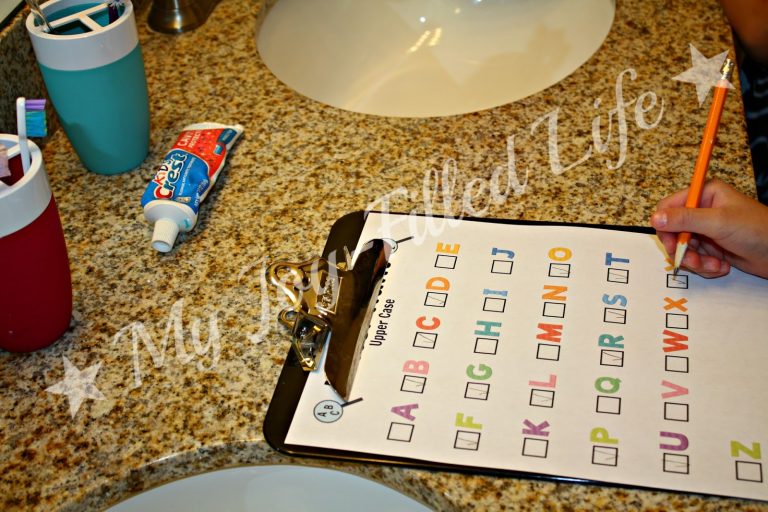 Printable Letter Scavenger Hunt Sheets