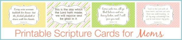 Printable Scripture Cards for Moms - My Joy-Filled Life