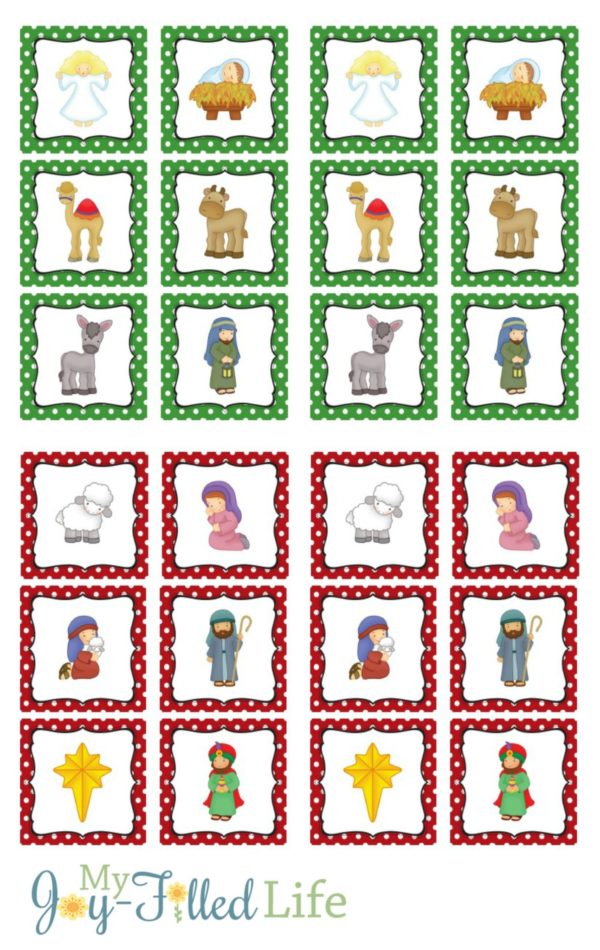 Printable Nativity Memory Game - My Joy-Filled Life