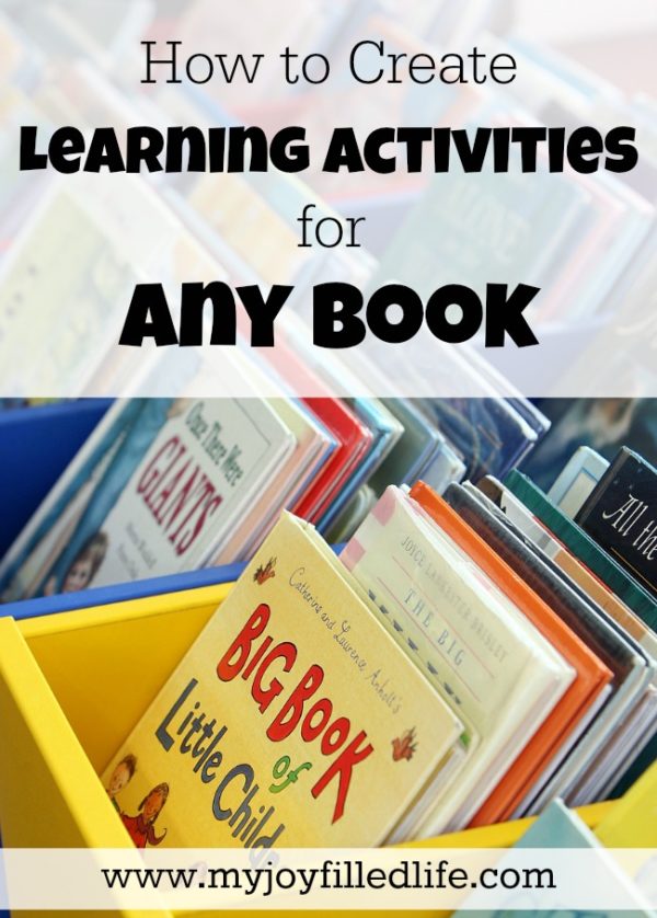 How to Create Learning Activities for Any Book - My Joy-Filled Life