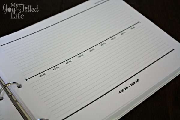 Printable Timeline Notebook - My Joy-Filled Life