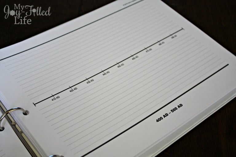Printable Timeline Notebook - My Joy-Filled Life