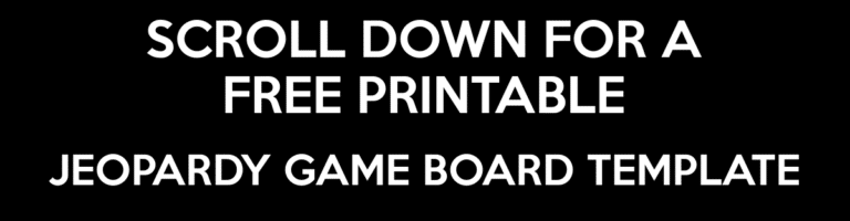 DIY Jeopardy Game Board - My Joy-Filled Life