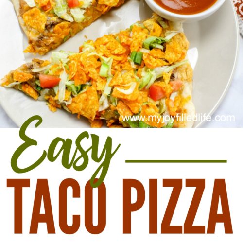 Easy Taco Pizza Square - My Joy-Filled Life
