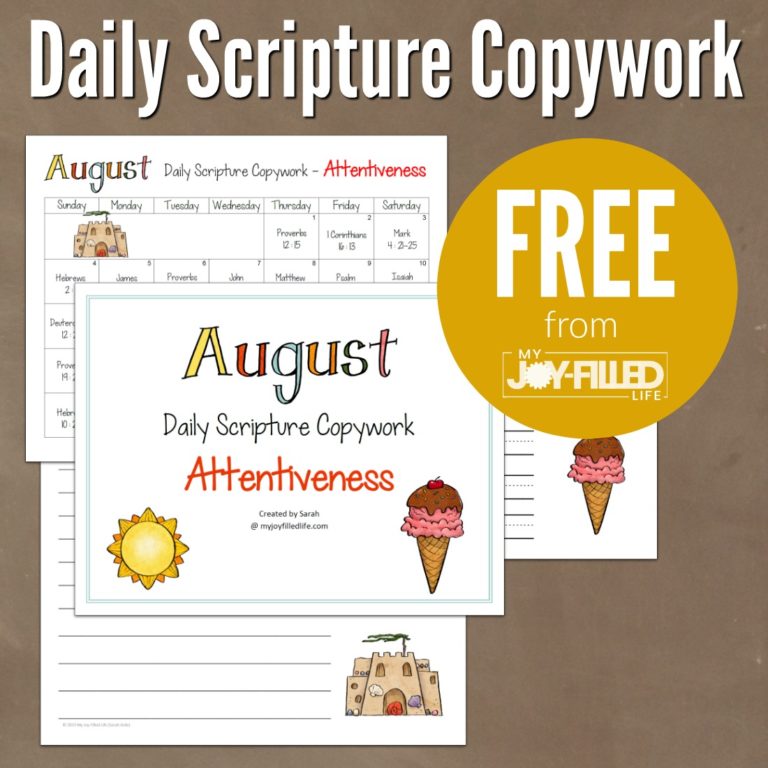 copywork Archives - My Joy-Filled Life