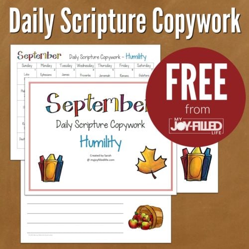 Scripture Copywork Calendar Archives - My Joy-Filled Life