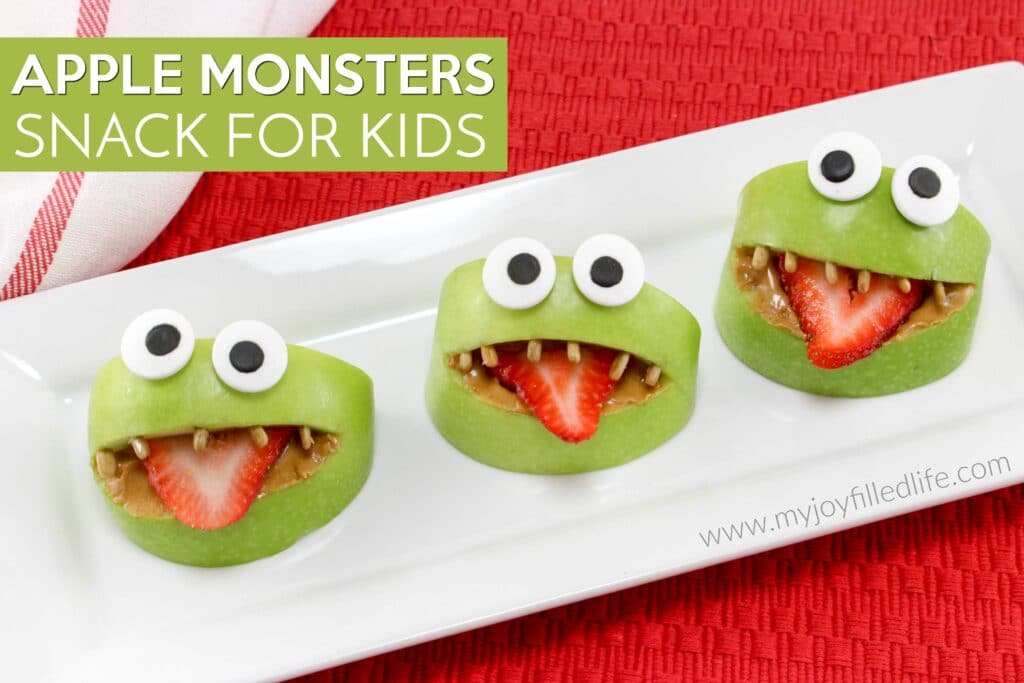 Silly Apple Monsters Snack for Kids | SG Web