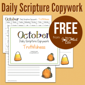 Scripture Copywork Calendar Archives - My Joy-Filled Life