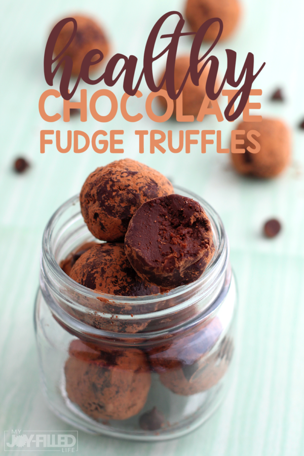 Healthy Chocolate Fudge Truffles - My Joy-Filled Life