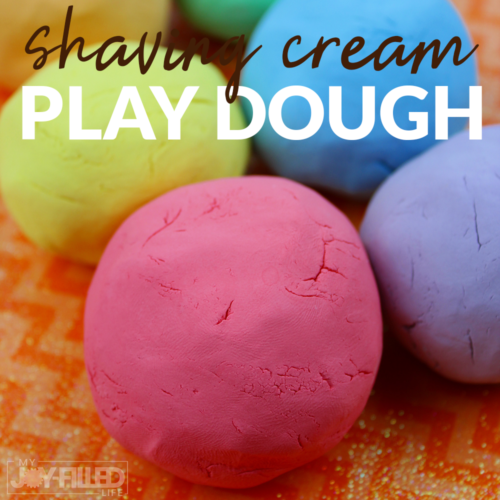 shaving-cream-playdough-homemade-playdough - My Joy-Filled Life