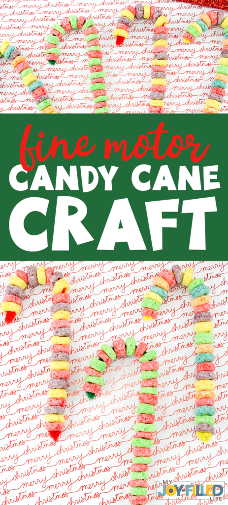 Fine Motor Candy Cane Craft - My Joy-Filled Life