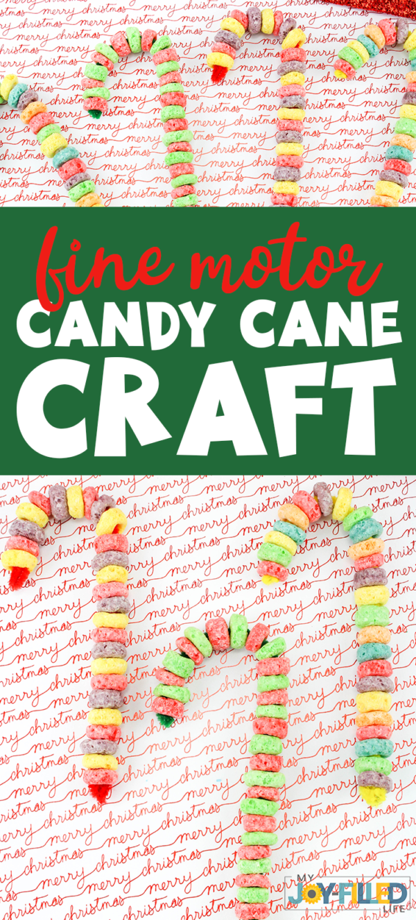 Fine Motor Candy Cane Craft - My Joy-Filled Life