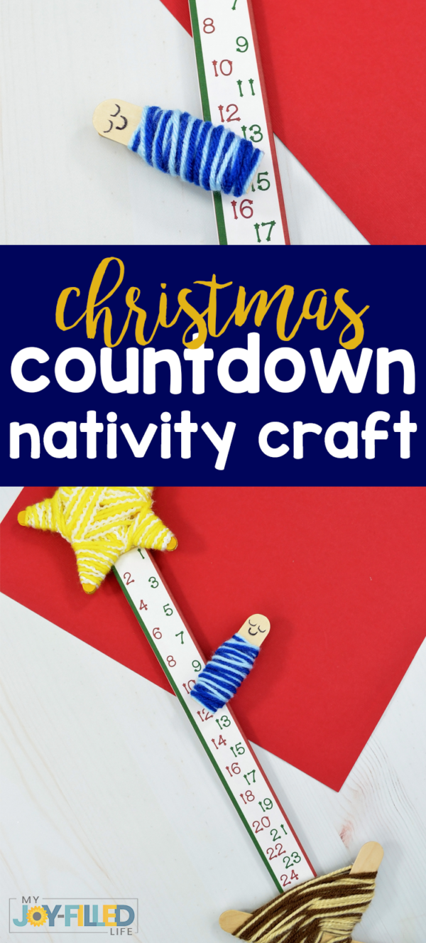 Christmas Countdown Nativity Craft - My Joy-Filled Life
