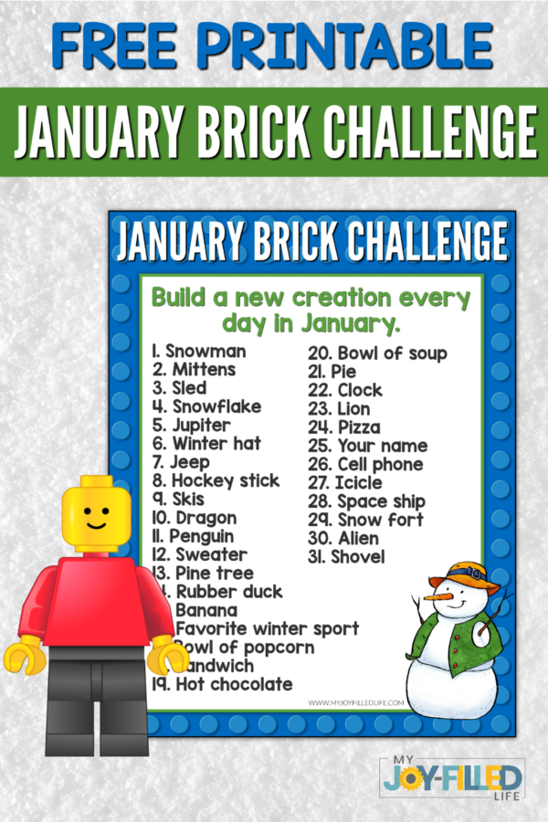 January Brick Challenges w/ FREE Printable - My Joy-Filled Life