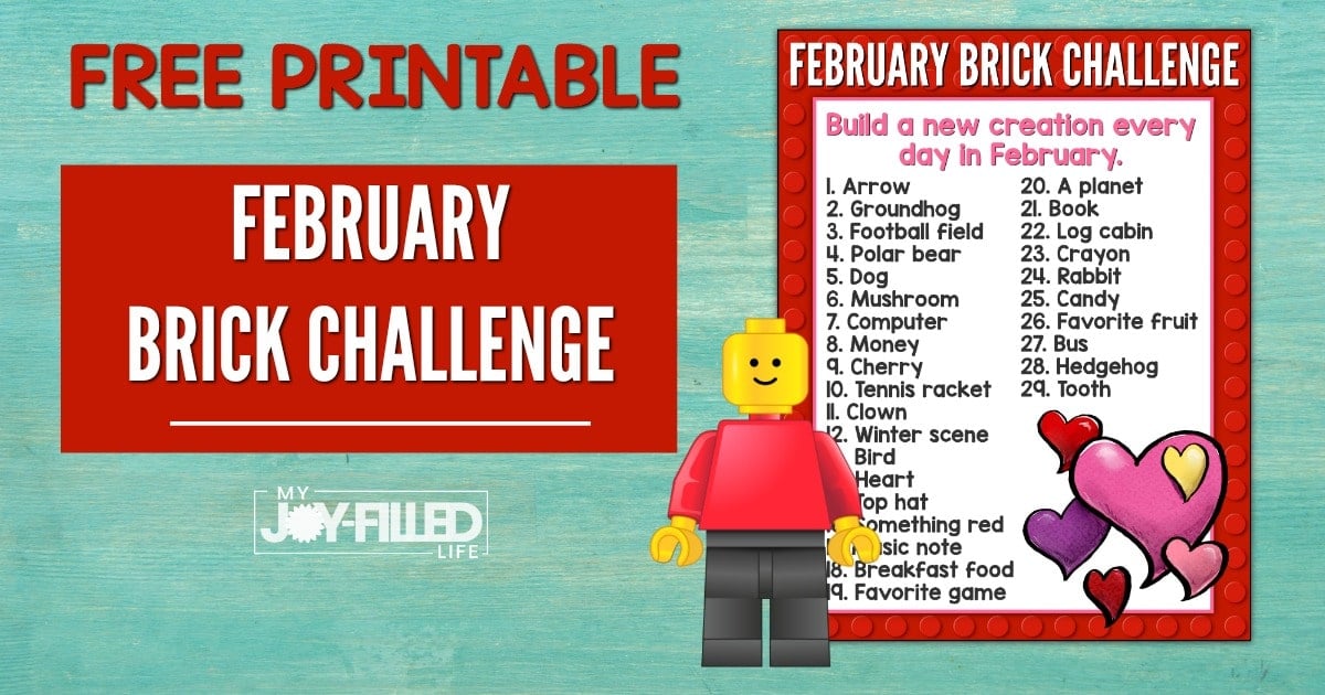 February Brick Challenges w/ FREE Printable - My Joy-Filled Life