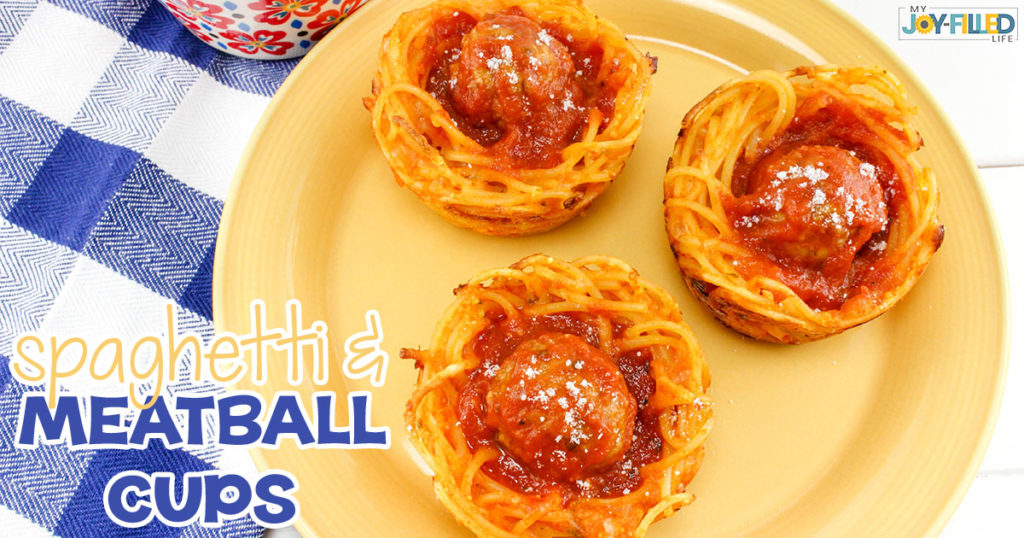 Spaghetti and Meatball Cups - My Joy-Filled Life