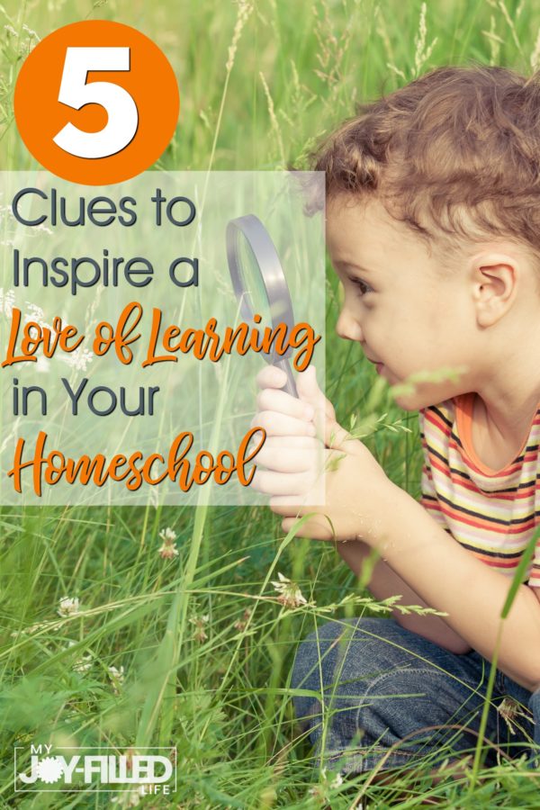 5 Clues to Inspire a Love of Learning in Your Homeschool - My Joy ...