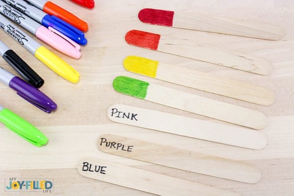 Color Matching Popsicle Craft - My Joy-Filled Life
