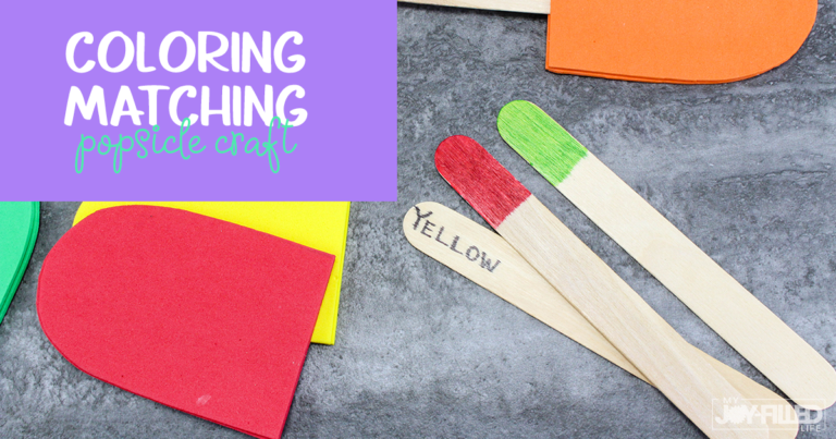 Color Matching Popsicle Craft - My Joy-Filled Life