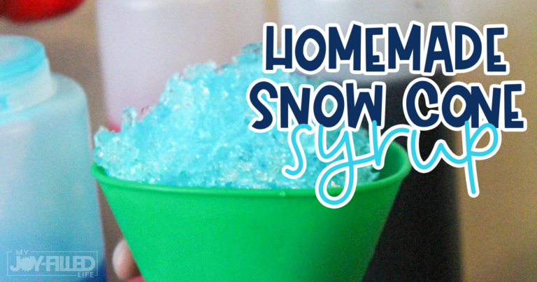 Homemade Snow Cone Syrup - My Joy-Filled Life
