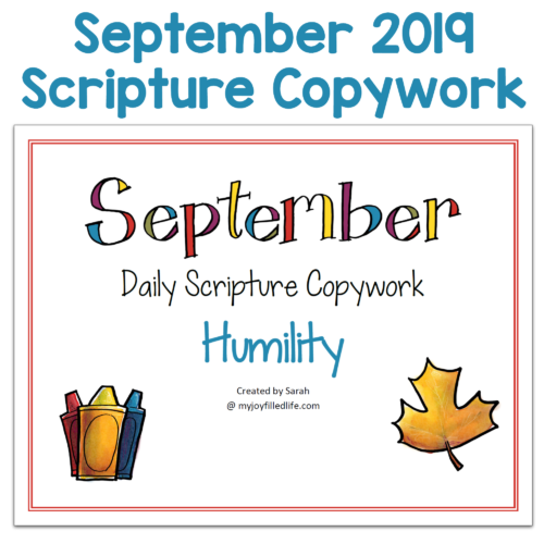 September Perpetual Scripture Copywork Calendar - My Joy-Filled Life