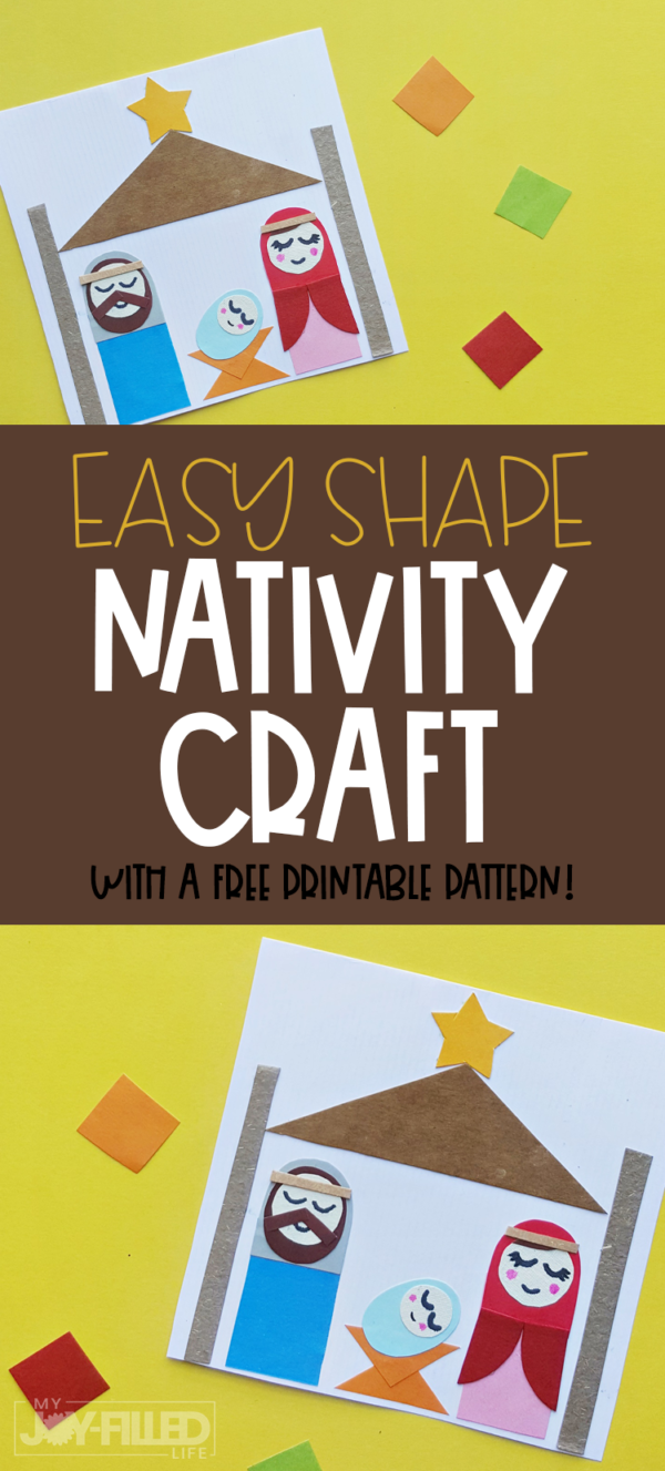 Easy Shape Nativity Craft for Kids - My Joy-Filled Life