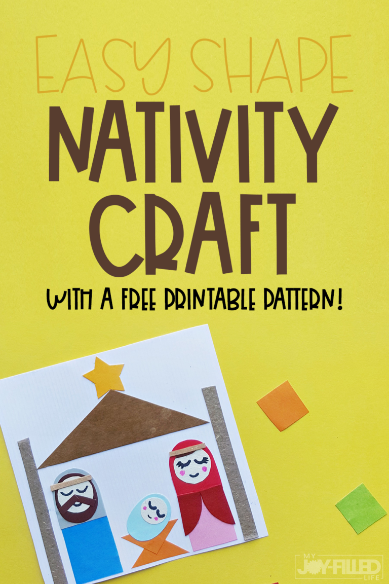 Easy Shape Nativity Craft for Kids - My Joy-Filled Life