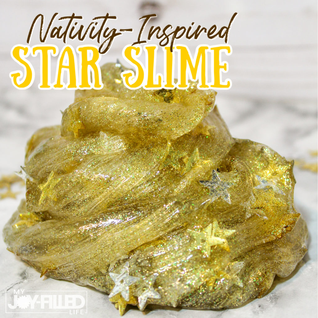 Nativity Inspired Star Slime square - My Joy-Filled Life