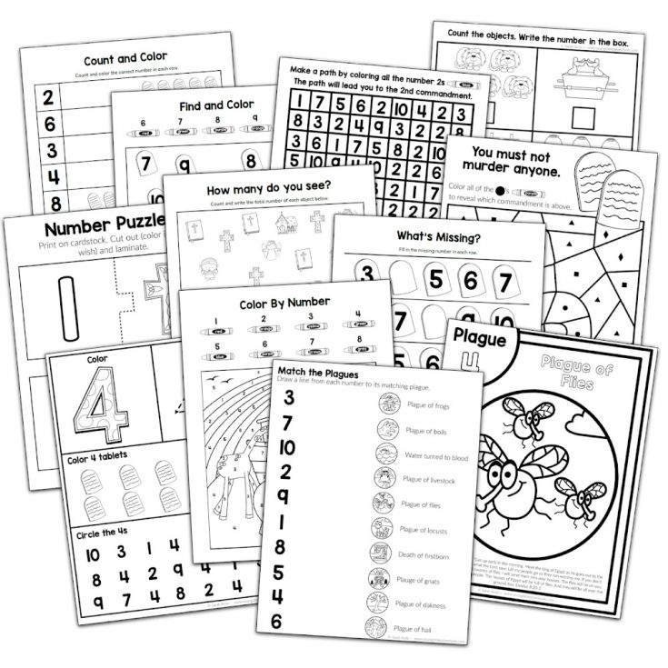 Learning Numbers with the Bible + FREE Printable Bible-Themed Number ...