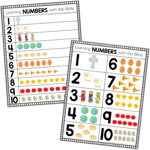 Bible-Themed Number Charts - My Joy-Filled Life