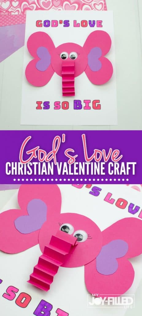 Christian Valentine's Day Craft for Kids - God's Love is So BIG