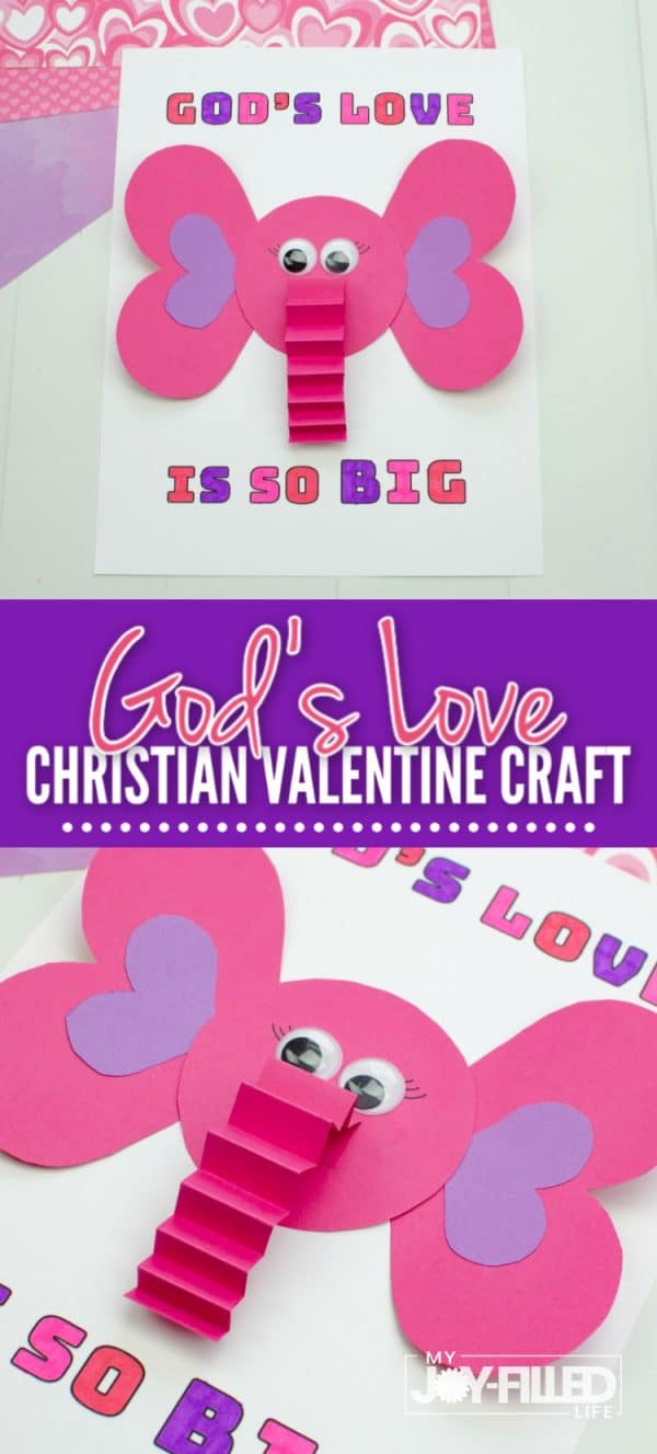 Christian Valentine's Day Craft for Kids - God's Love is So BIG