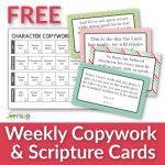 FREE Sample of Weekly Scripture Copywork & Cards - My Joy-Filled Life
