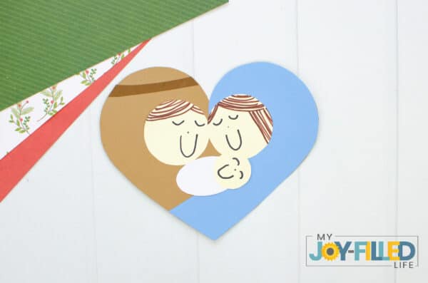 Heart Nativity Paper Craft - My Joy-Filled Life