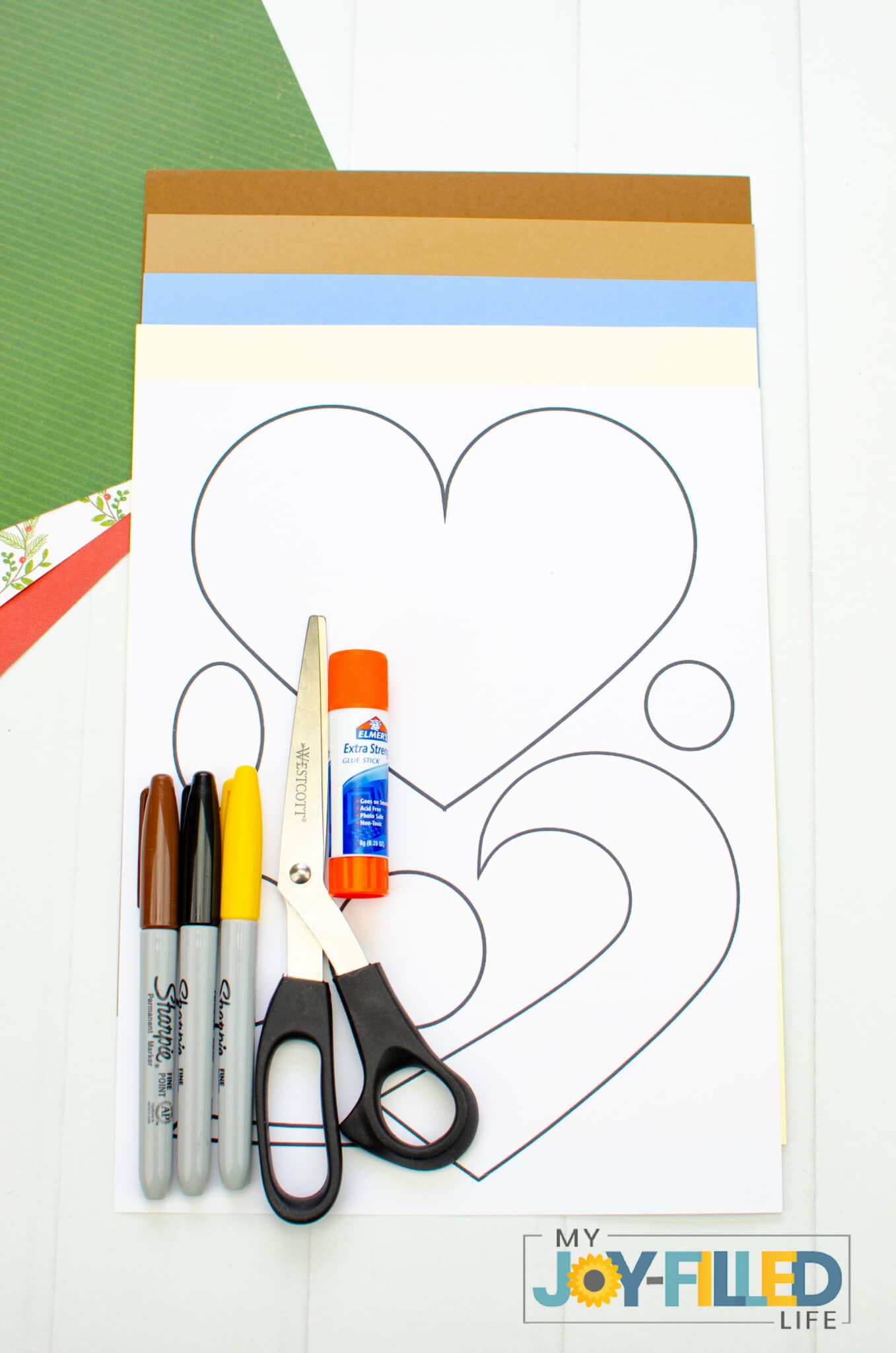 Heart Nativity Paper Craft - My Joy-Filled Life