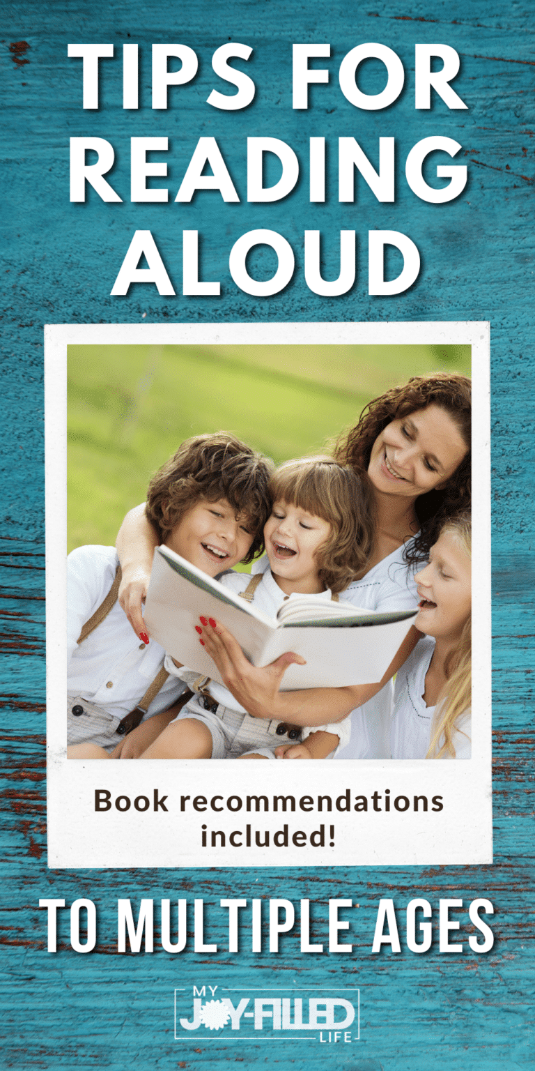 Reading a Book Aloud to Multiple Ages - My Joy-Filled Life