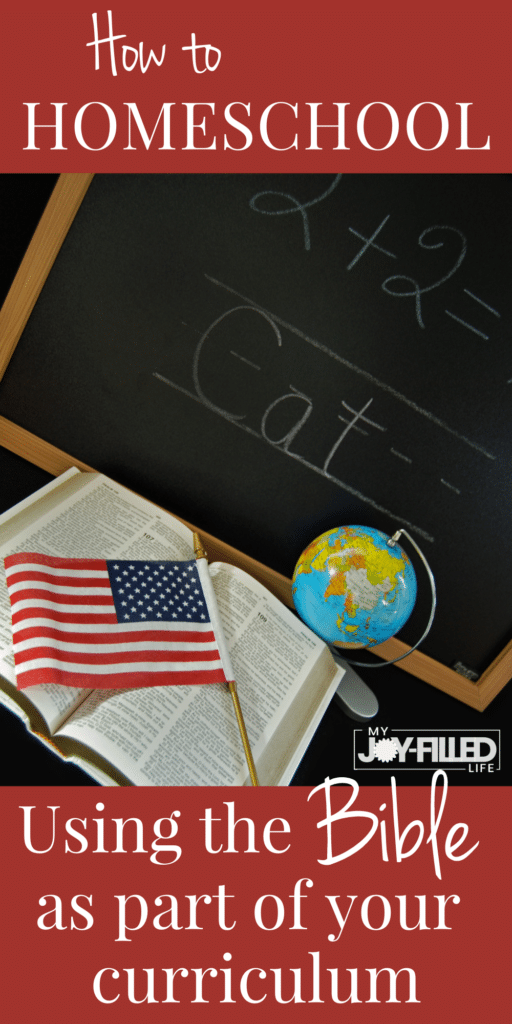Homeschool Bible Curriculum - Using God's Word as Part of the Studies