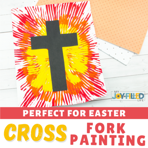 Easter cross painting for kids - My Joy-Filled Life