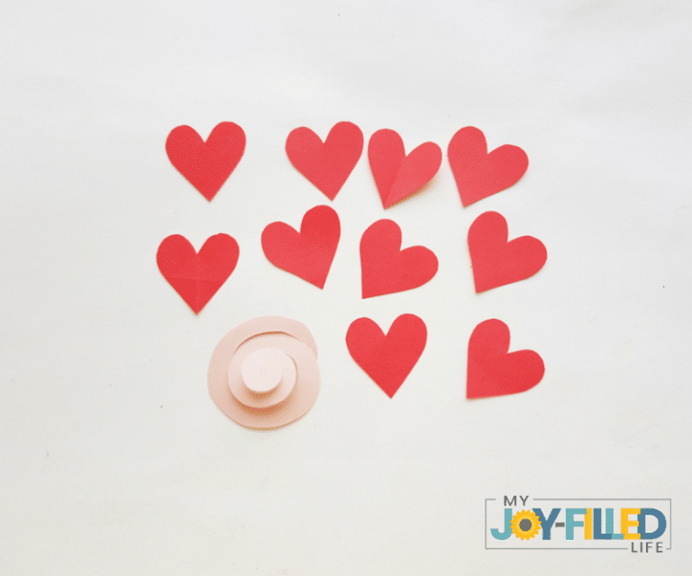 Paper Heart Flowers Craft for Kids - My Joy-Filled Life