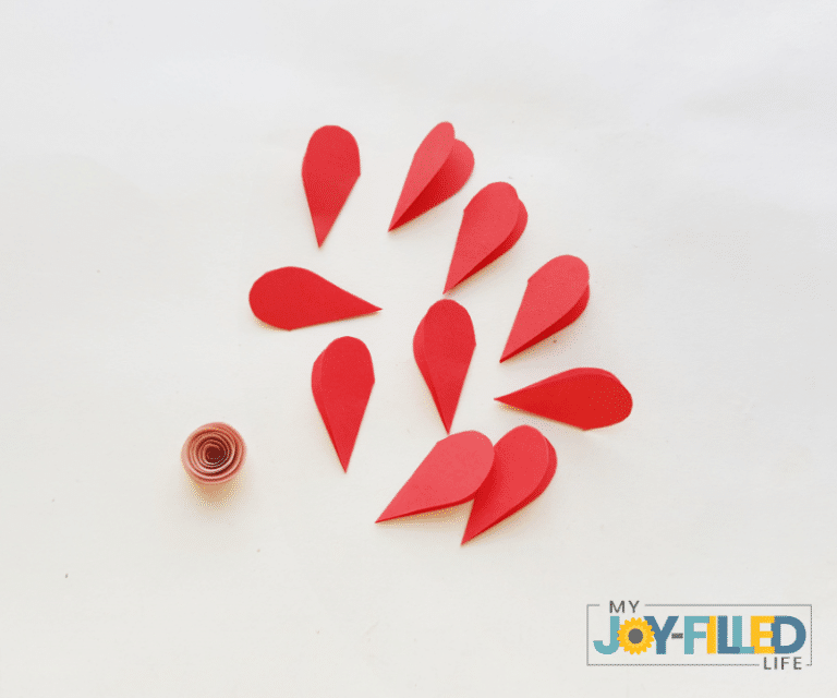 Paper Heart Flowers Craft for Kids - My Joy-Filled Life