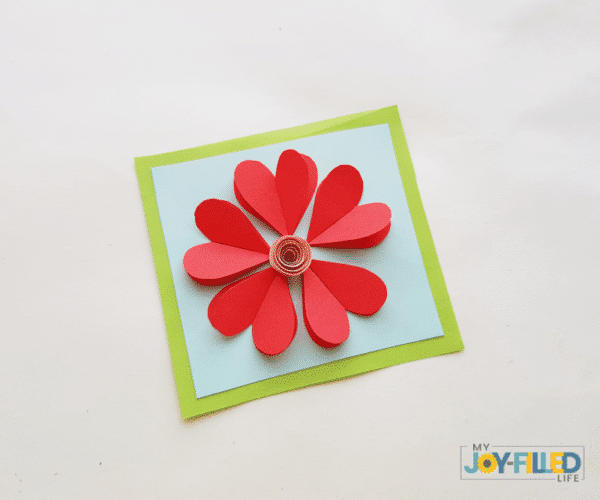 Paper Heart Flowers Craft for Kids - My Joy-Filled Life