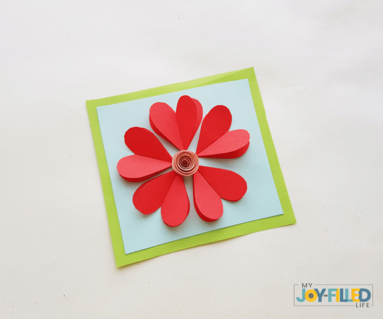 Paper Heart Flowers Craft for Kids - My Joy-Filled Life