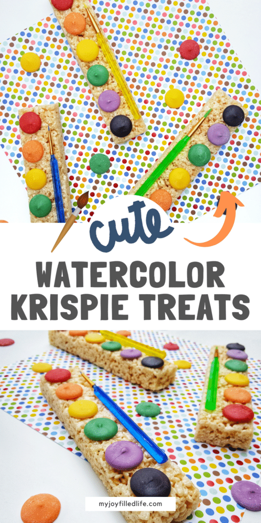 Decorated Rice Krispie Treats - Watercolor Art! - My Joy-Filled Life