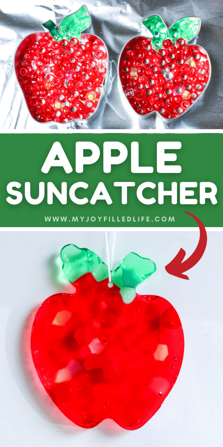 Melted Beads Apple Suncatcher Craft - My Joy-Filled Life
