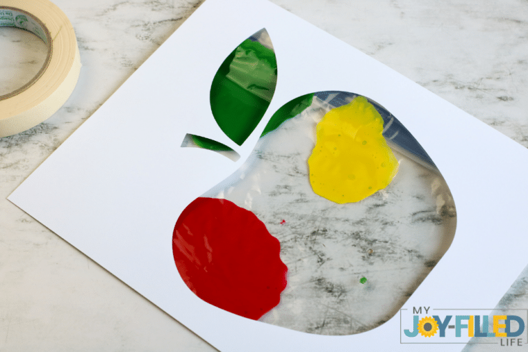 Apple Sensory Painting Activity - My Joy-Filled Life