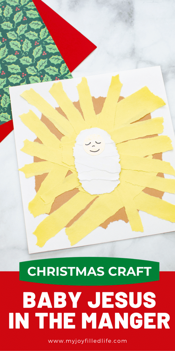 Baby Jesus Manger Craft - My Joy-Filled Life
