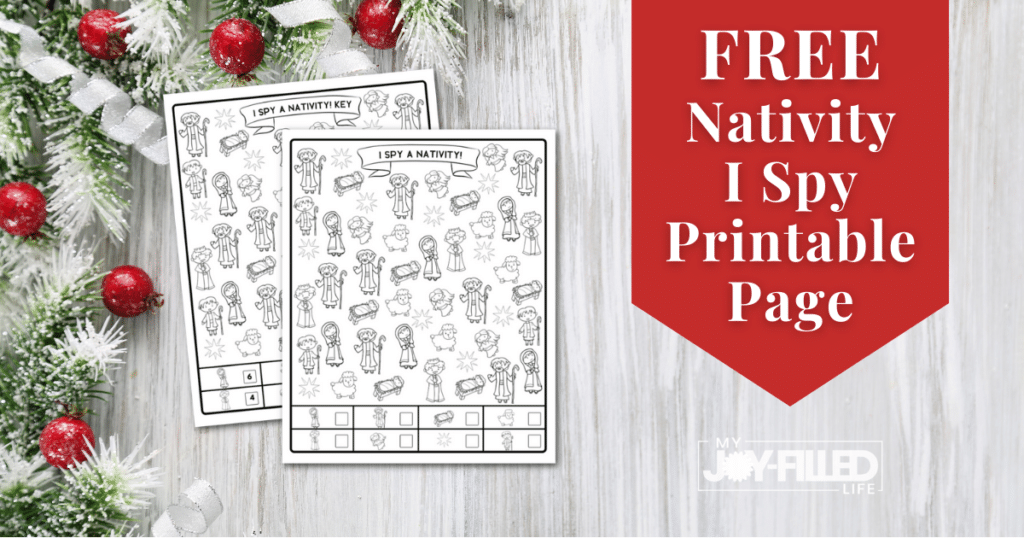 Nativity I Spy Printable - My Joy-Filled Life
